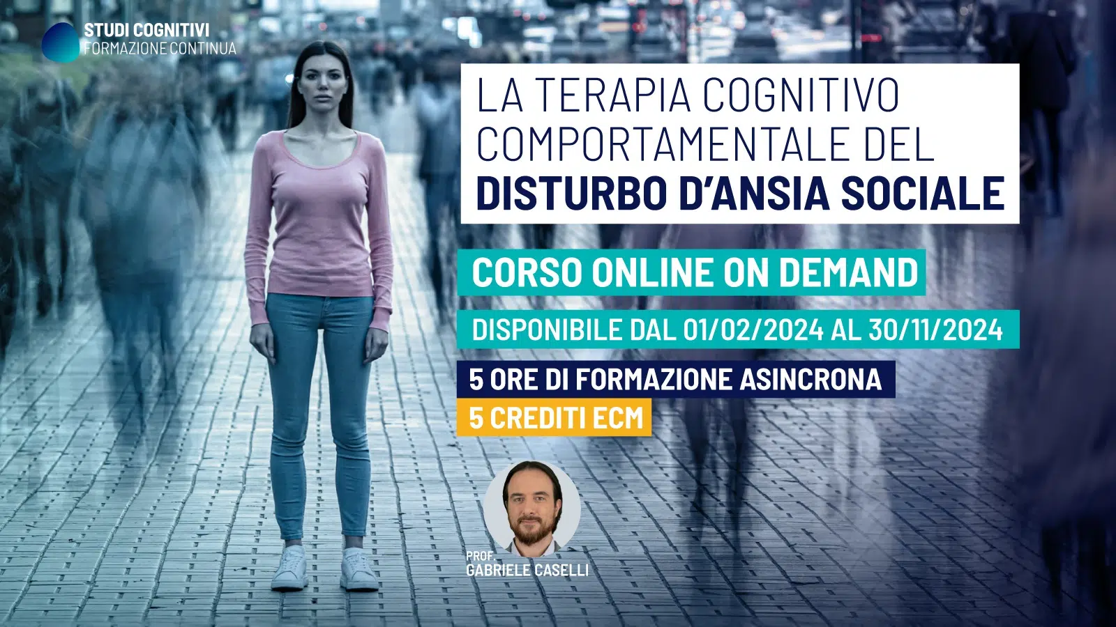 Terapia cognitivo comportamentale per disturbo d'ansia sociale - Corso ECM