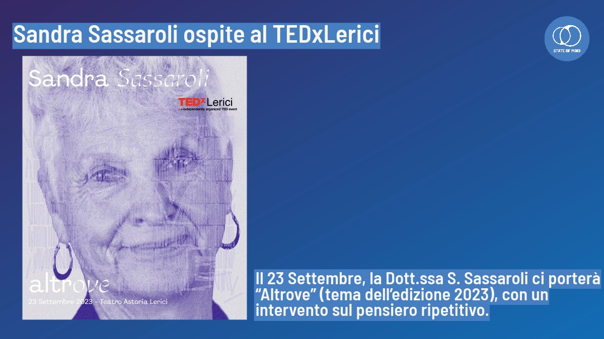 Sandra Sassaroli racconta il pensiero ripetitivo al TEDxLerici