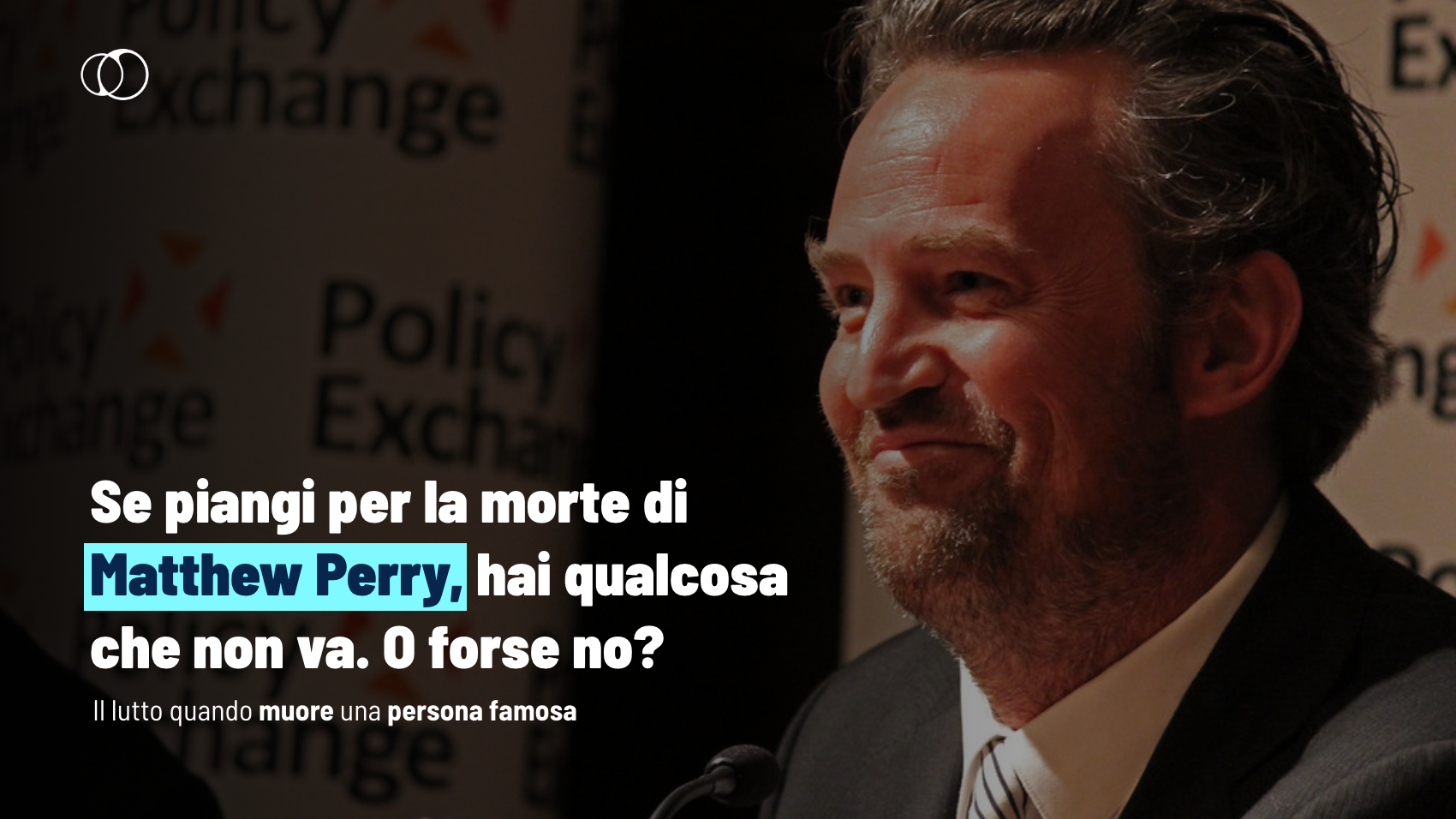 Se piangi per la morte di Matthew Perry, hai qualcosa che non va?