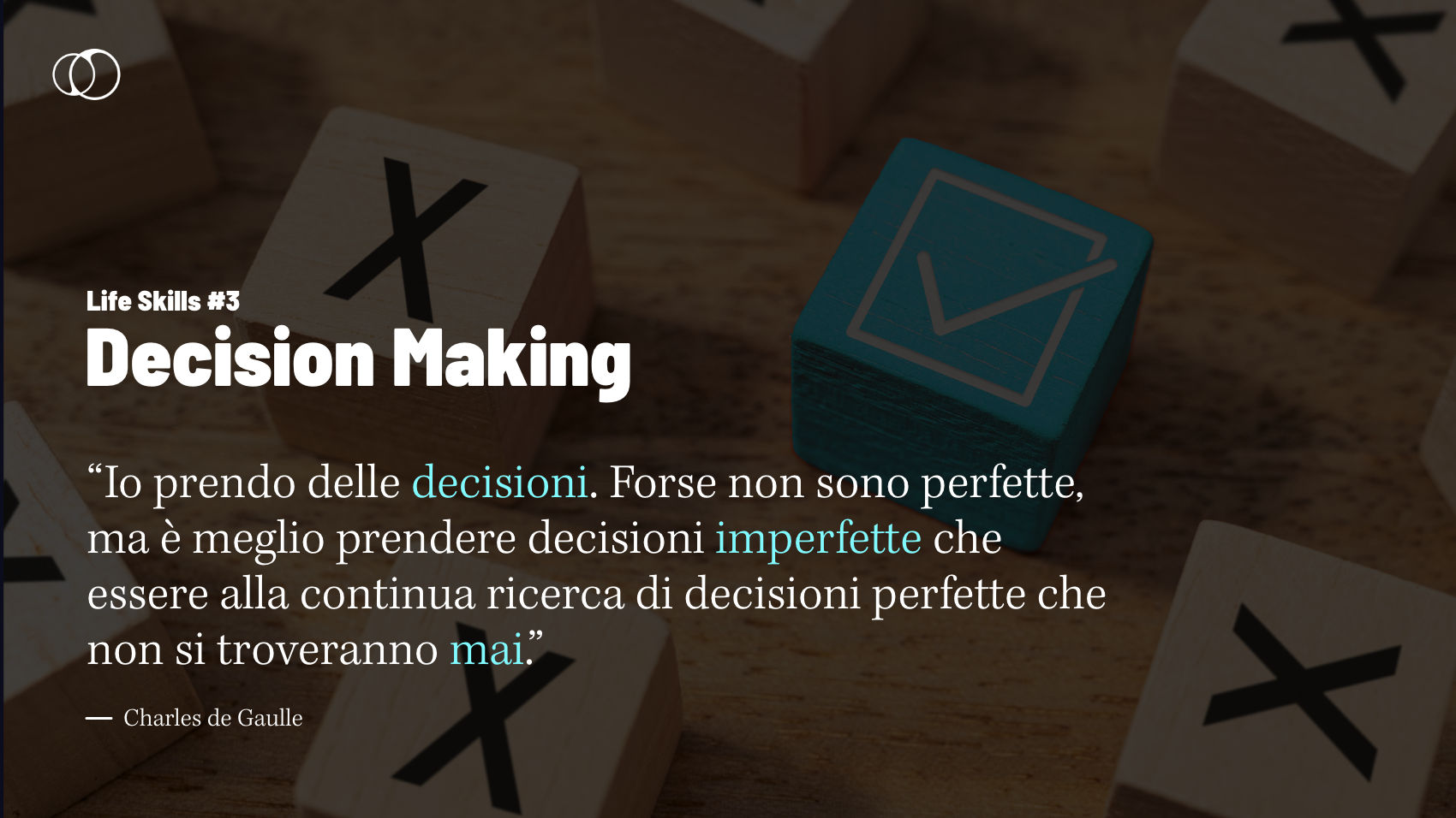 Decision-making: le life skills individuate dall'OMS