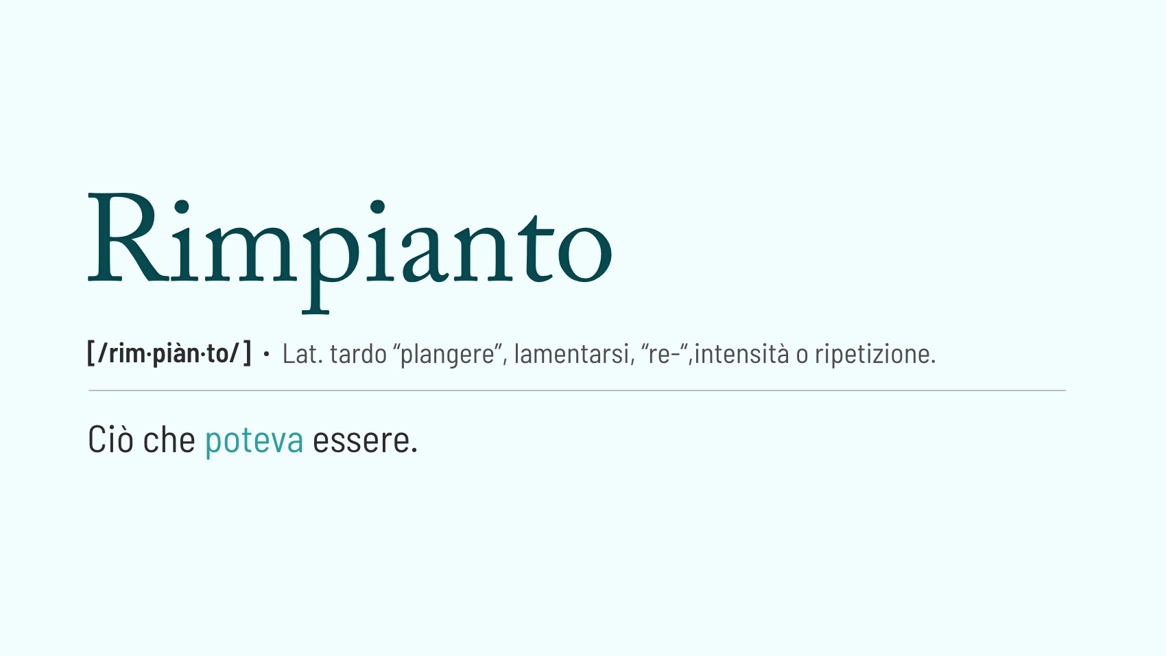 Rimpianto: definizione, caratteristiche e cause